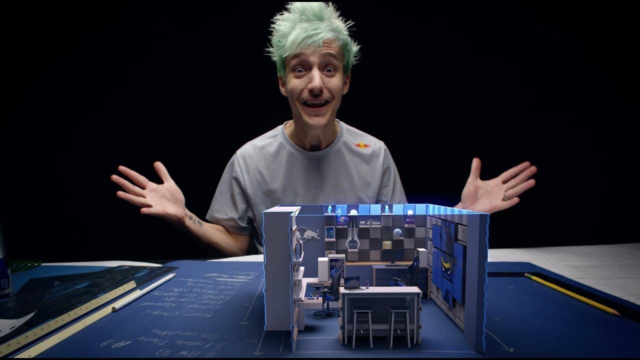Twitchstreamer Ninja mocht zijn eigen ultieme gameroom ontwerpen ...