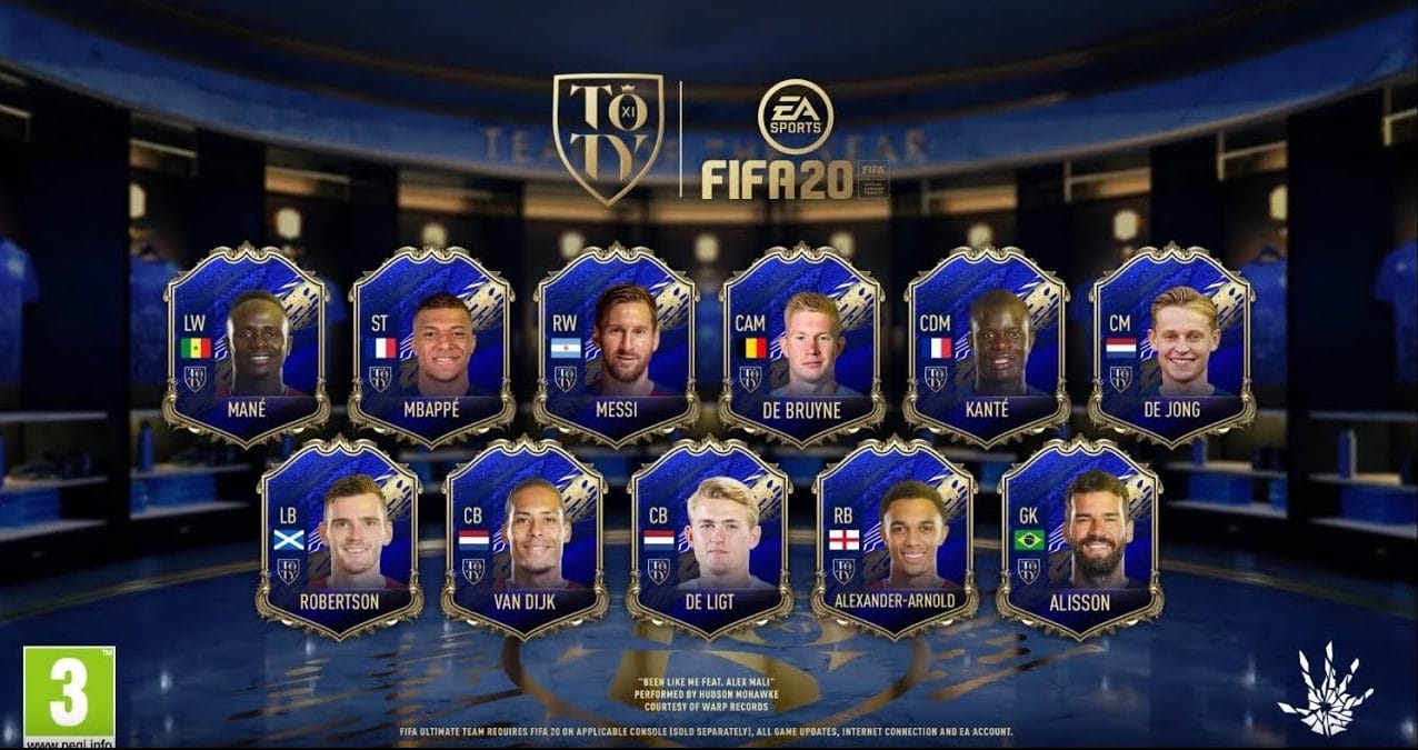 Het FIFA Team of the Year wordt op een speciale manier aangekondigd ...