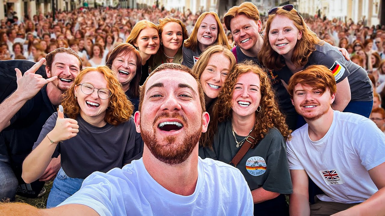 Avontuurlijke ginger Drew Binsky bezoekt Redhead Day in Tilburg!